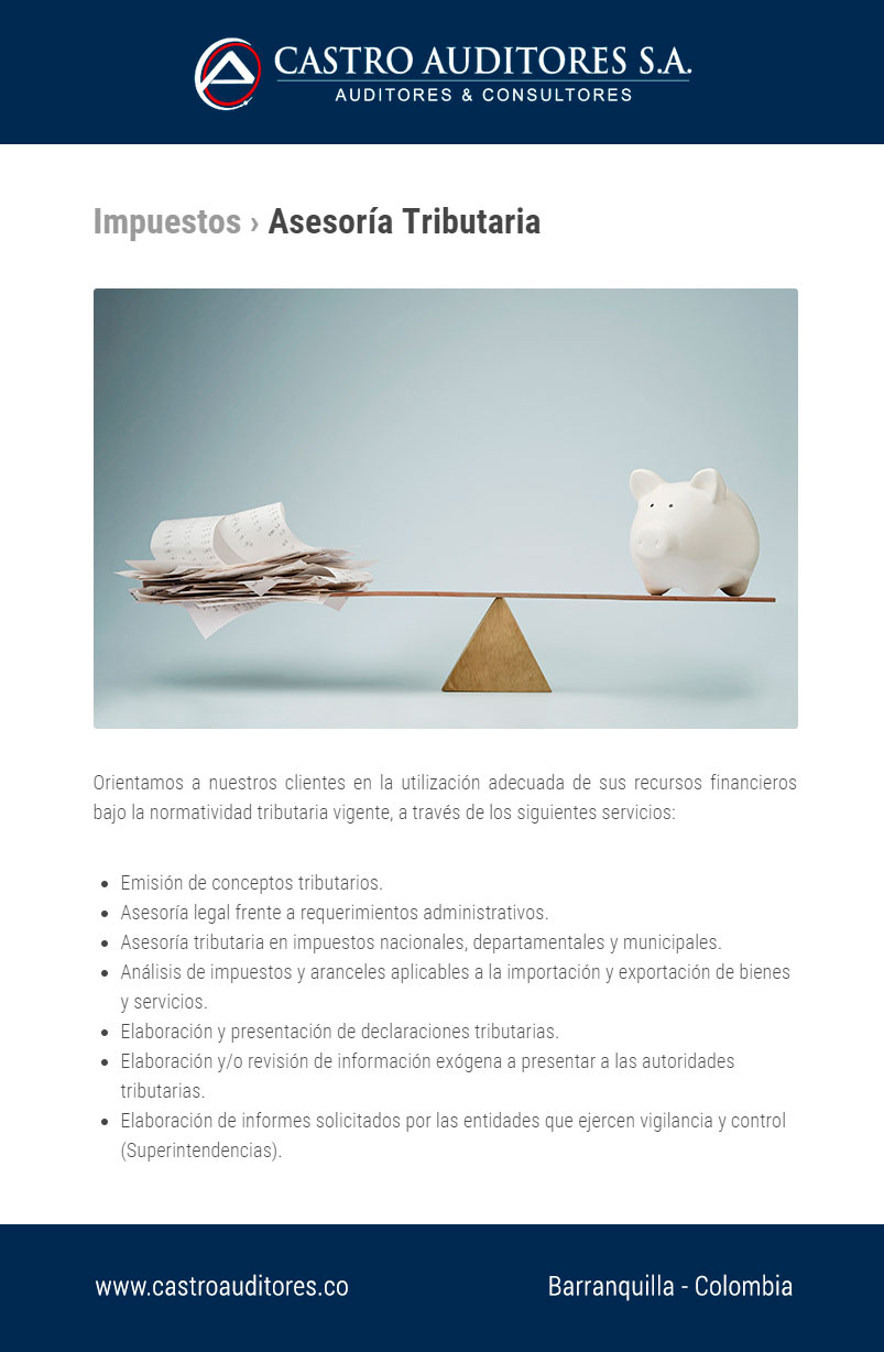 Asesoría Tributaria | Castro Auditores S.A.